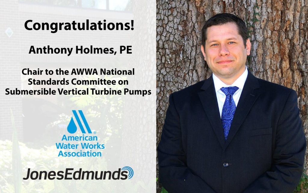 Anthony Holmes Appointed Chair to the AWWA National Standards Committee ...
